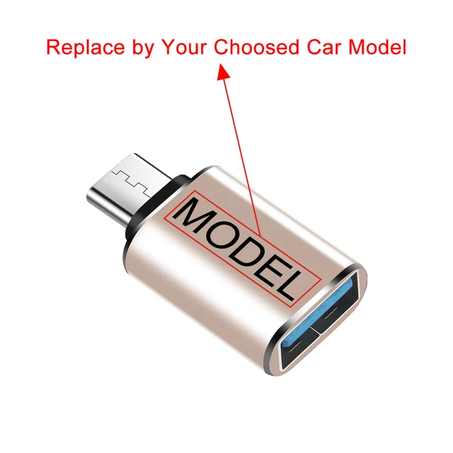 Type C to USB Adapter For Mercedes Benz W124 W204 W203 GLA GLB GLC GLE ...
