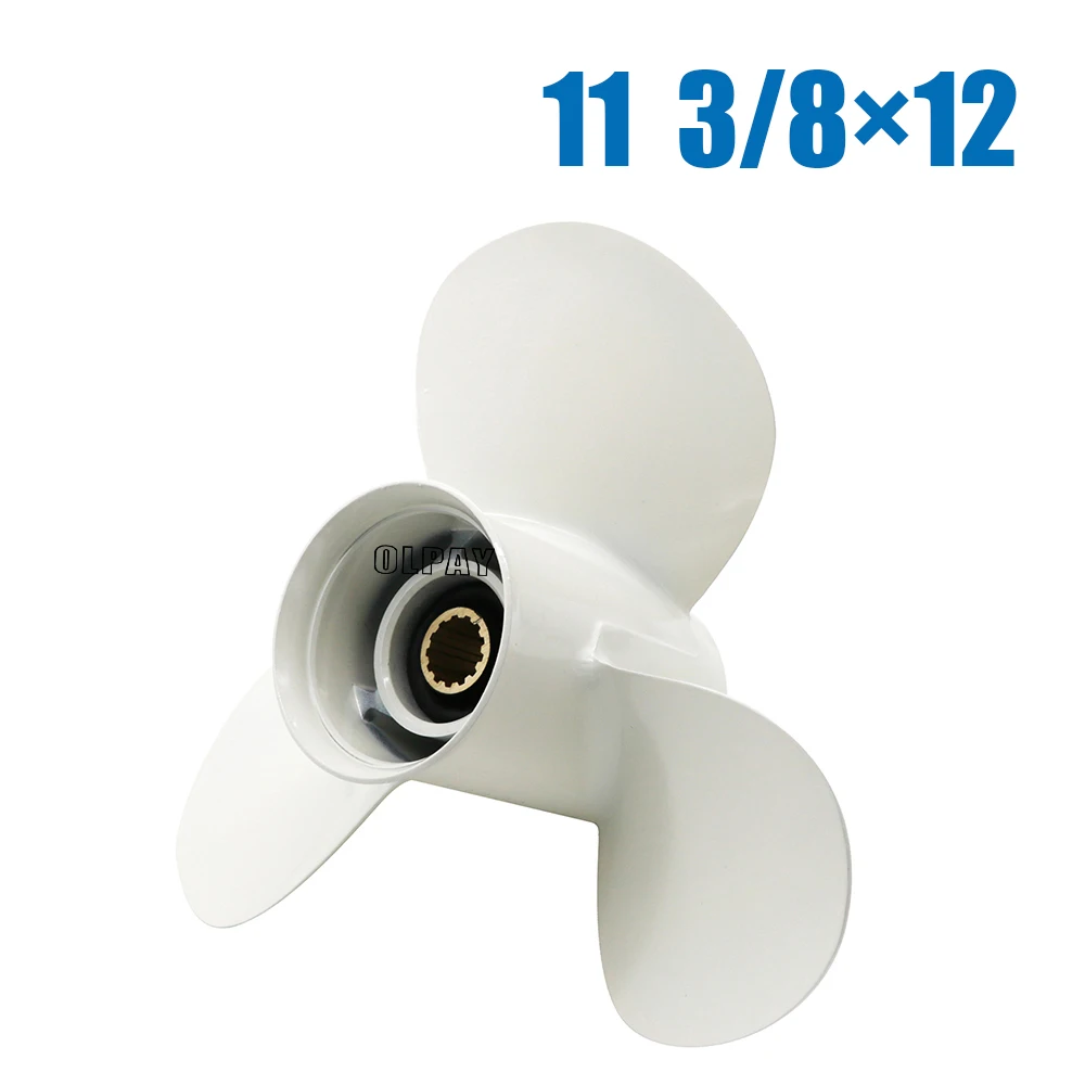 Propeller 11 3/8x12-G 663-45952-02-EL For Yamaha Outboard Engine FT50 ...