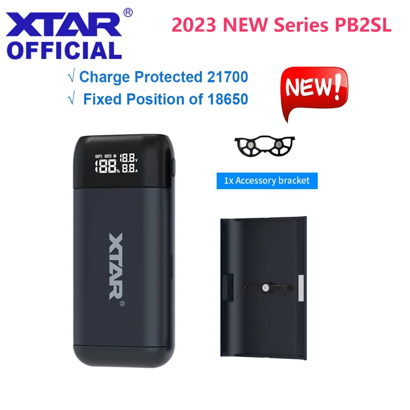 XTAR-PB2SL-Battery-Charger-18650-21700-20700-Rechargable-Li-ion ...