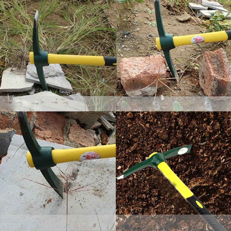 Weeding-Mattock-Cutter-Garden-Pick-Hand-Tools-for-Gardening-Prospecting ...
