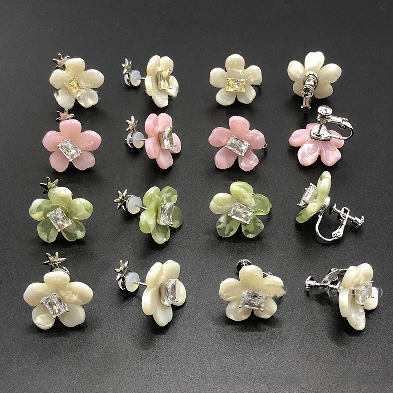Pendientes-de-cubo-de-az-car-de-Iris-blanco-para-mujer-conjunto-de ...