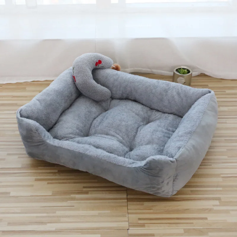 Pet-Square-Plush-Kennel-Bed-for-Cat-Dog-Medium-Small-Pet-Cat-Dog-Sofa ...