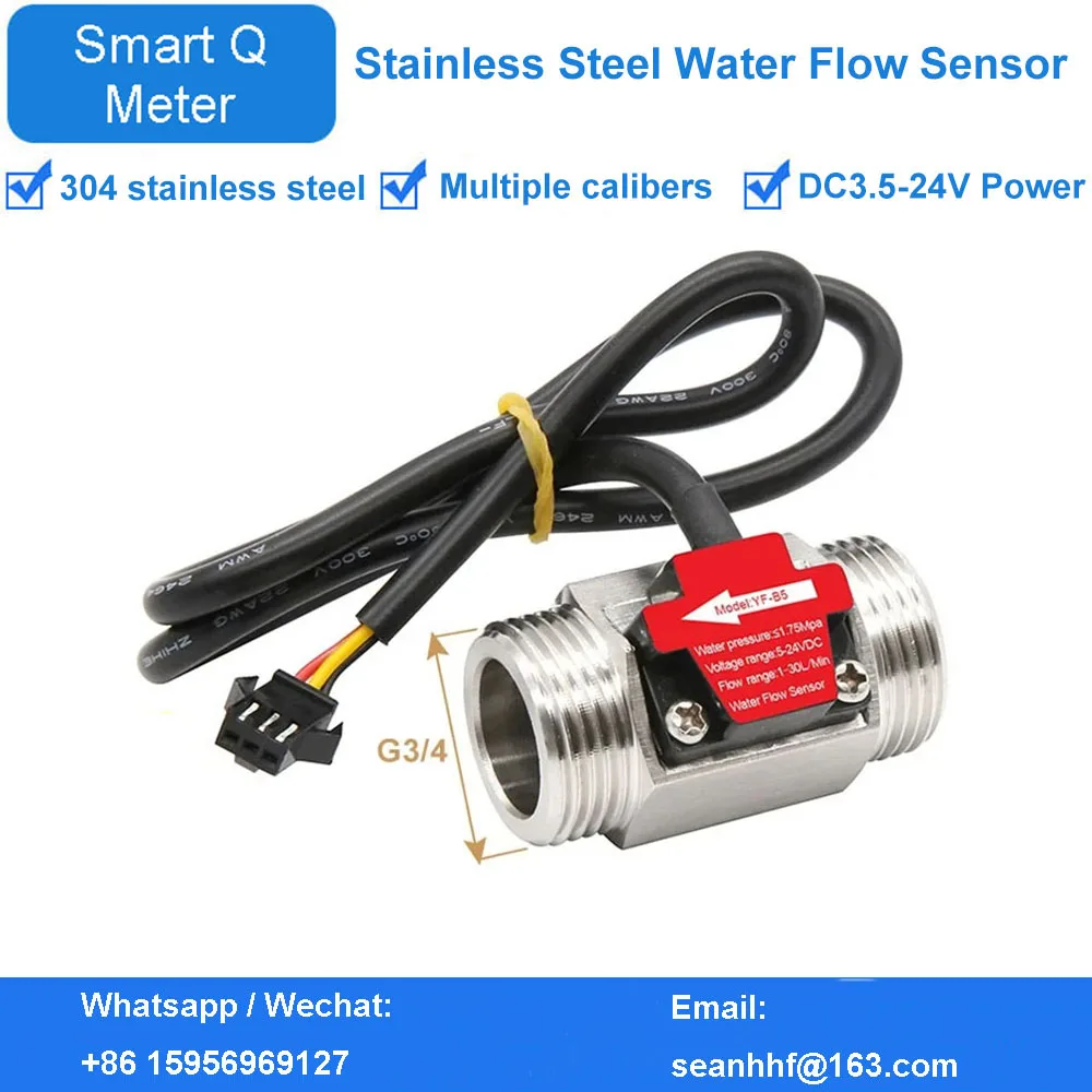 Best-selling-intelligent-stainless-steel-shell-water-flow-sensor ...