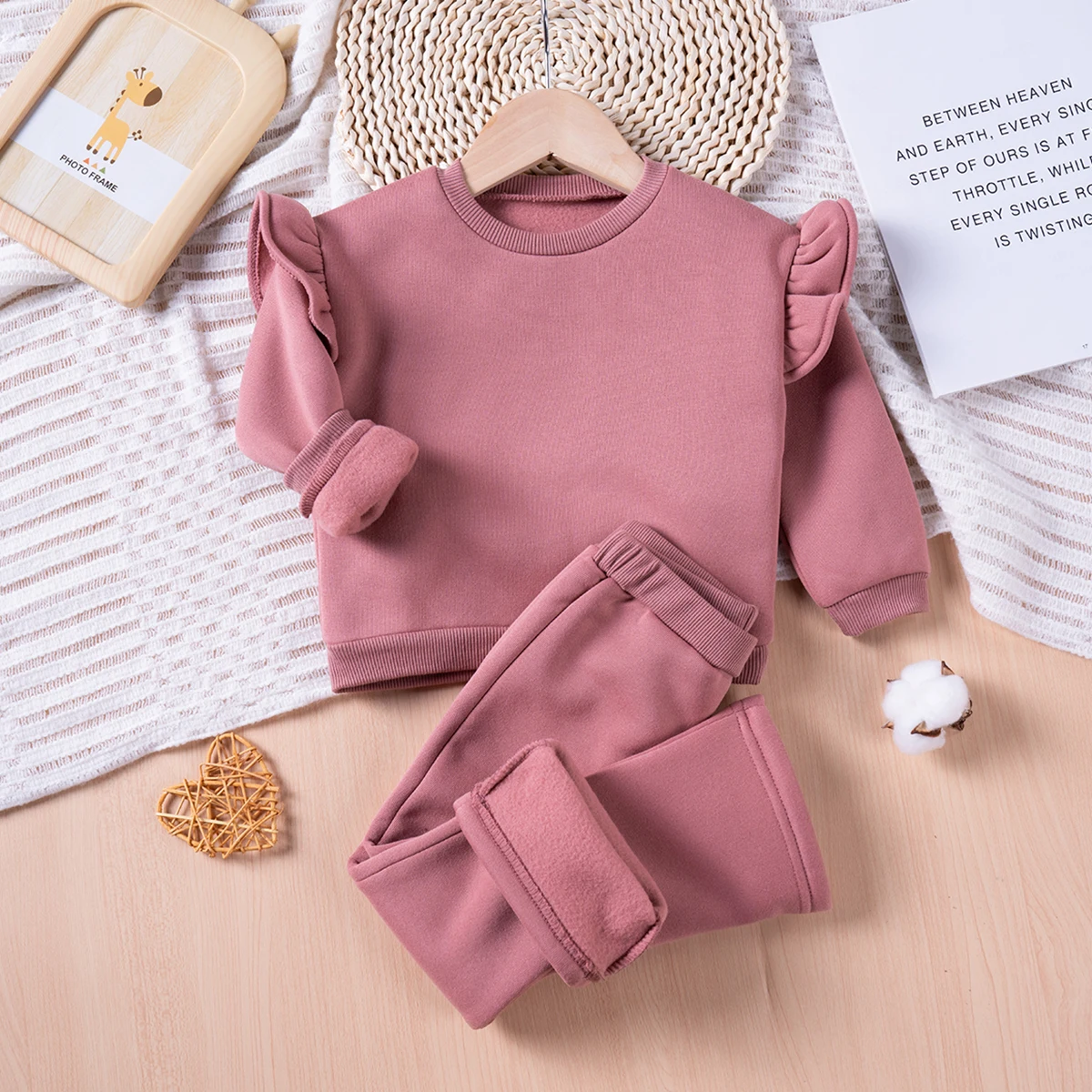 Toddler-Girls-Clothes-Suits-1-6T-Autumn-Solid-Fleece-Little-Flying ...