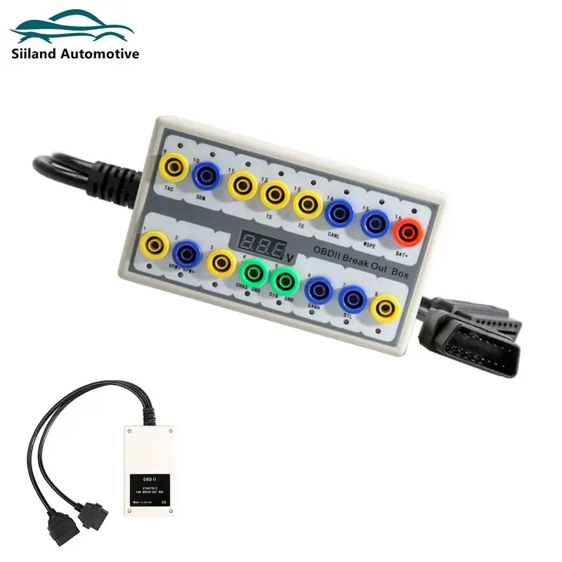 Auto-Protocol-Detector-OBD-2-Break-Out-Box-OBDII-Scanner-Connector ...