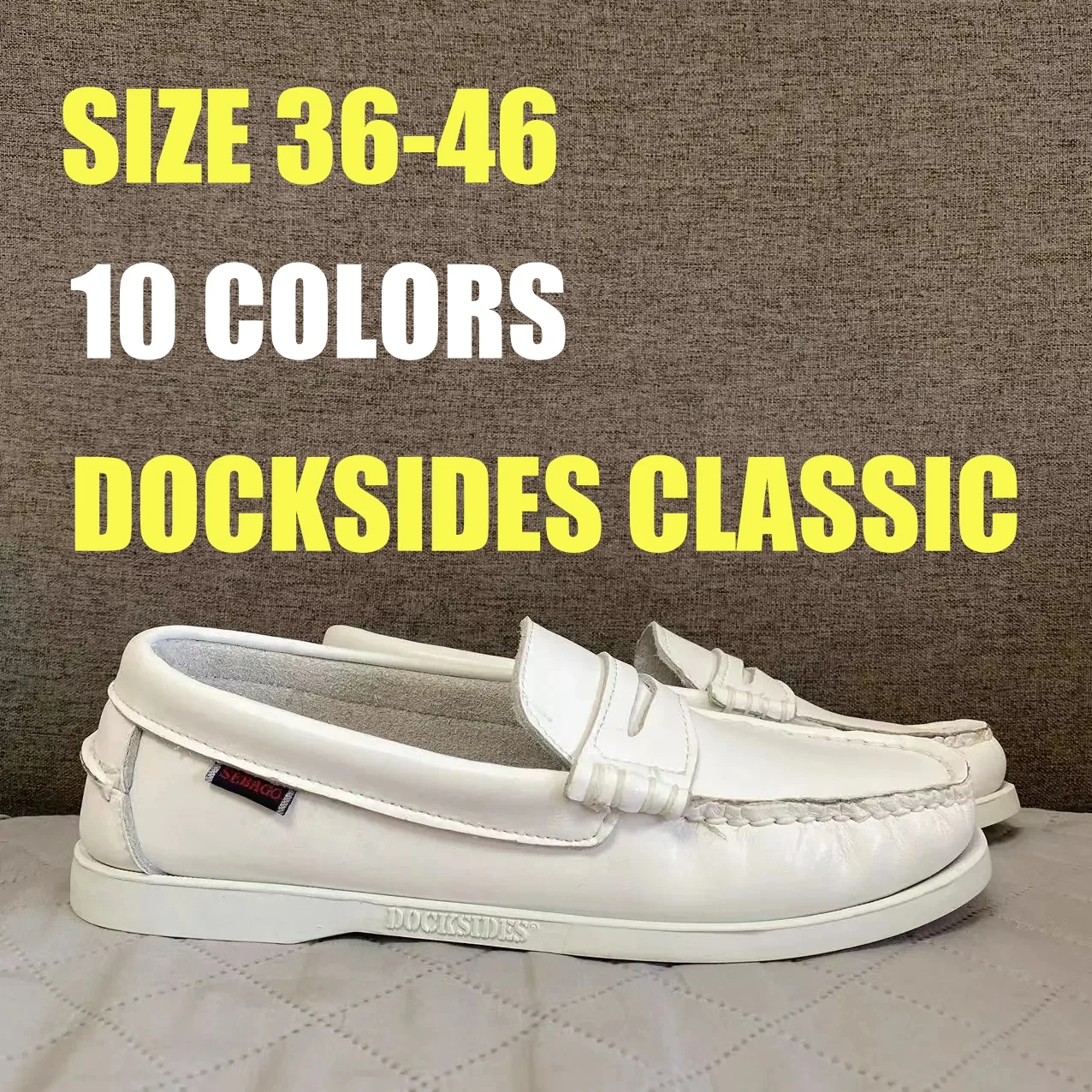 Men-Homme-Authentic-Docksides-Shoes-Premium-Leather-Moc-Toe-Lace-Up ...