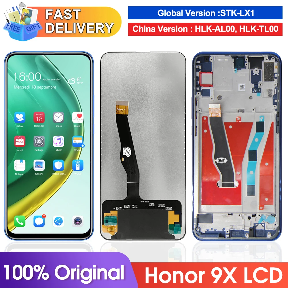 Original Display For Huawei Honor 9x Hlk-al00 Hlk-tl00 Lcd Display Touch Screen Digitizer ...