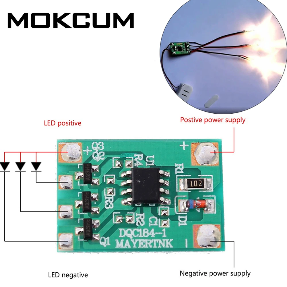 3 12V LED Dimmer Breathing Light Auto Controller Chip 3Channel Slow ...