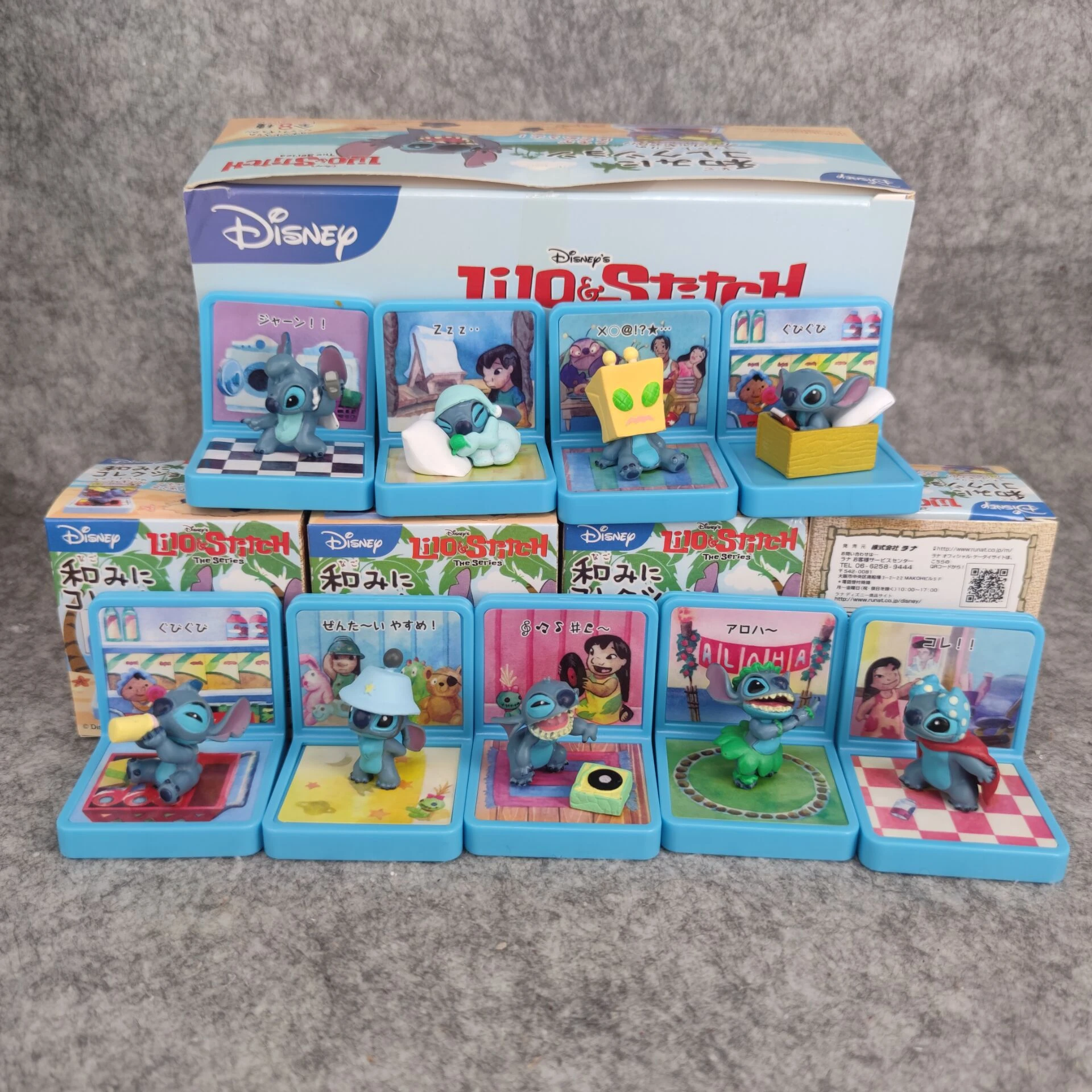 8pcs/lot Lilo & Stitch Kawaii Stitch Scrump Mini Pvc Figure Collectible ...