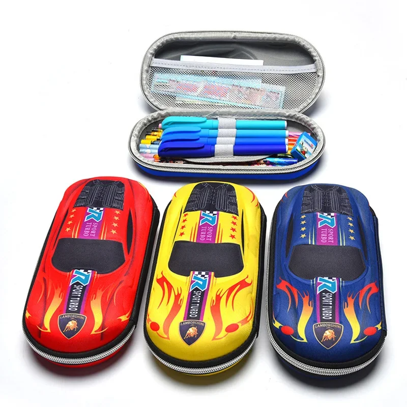 3D-Racing-Car-Pencil-Cases-Cartoons-School-Pencil-Case-for-Children ...
