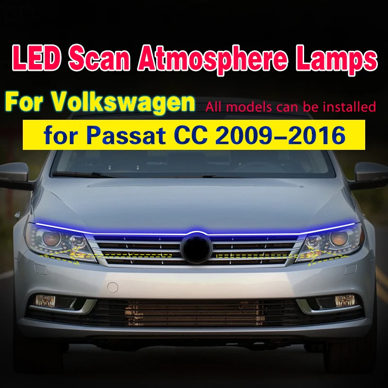 Car Flashing Car light For VW PASSAT CC 2009-2016 LED DRL Daytime ...