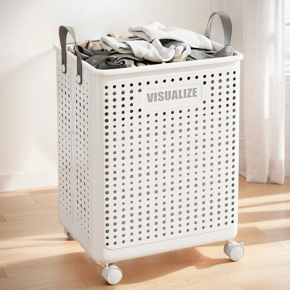 Laundry-Basket-with-Wheels-Foldable-Laundry-Basket-Large-Capacity ...