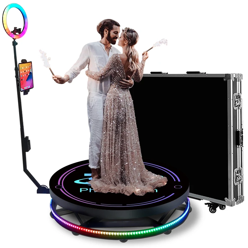Automatic-360-Photo-Booth-Rotating-Protable-360-Photo-Booth-Video-Shoot ...