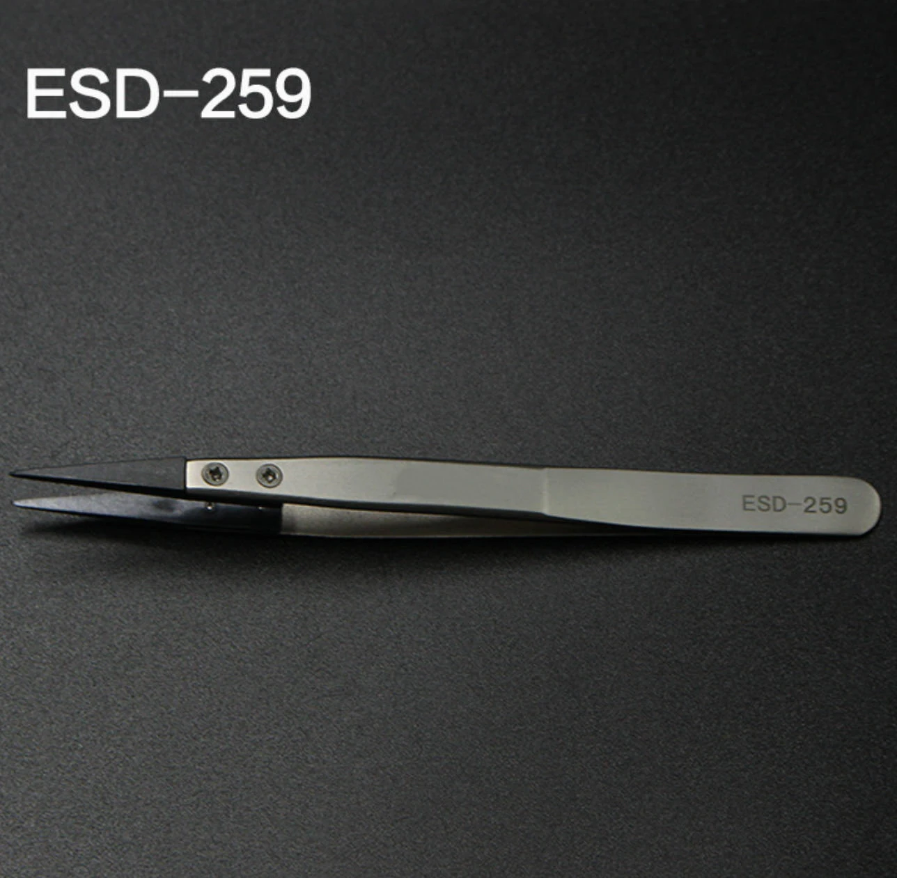 ESD-259 130mm Antistatic Tweezers Assembly Tools Stainless Steel ESD Tweezers