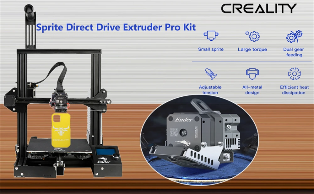 Extrudeuse - RNCYN - Sprite Pro - Métallique - Entraînement Direct ...