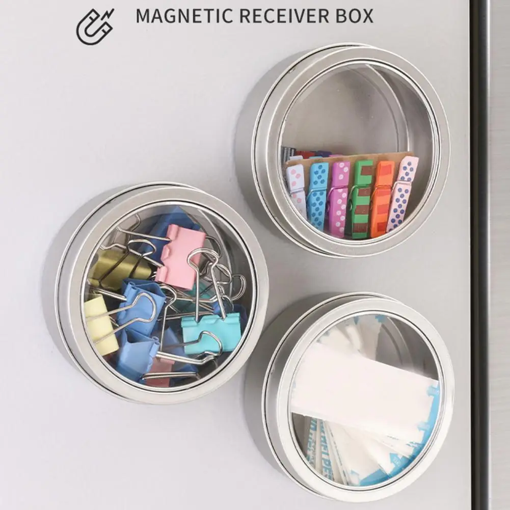 Organizer-Box-with-Dustproof-Lid-Removable-Magnetic-Storage-Box-with ...