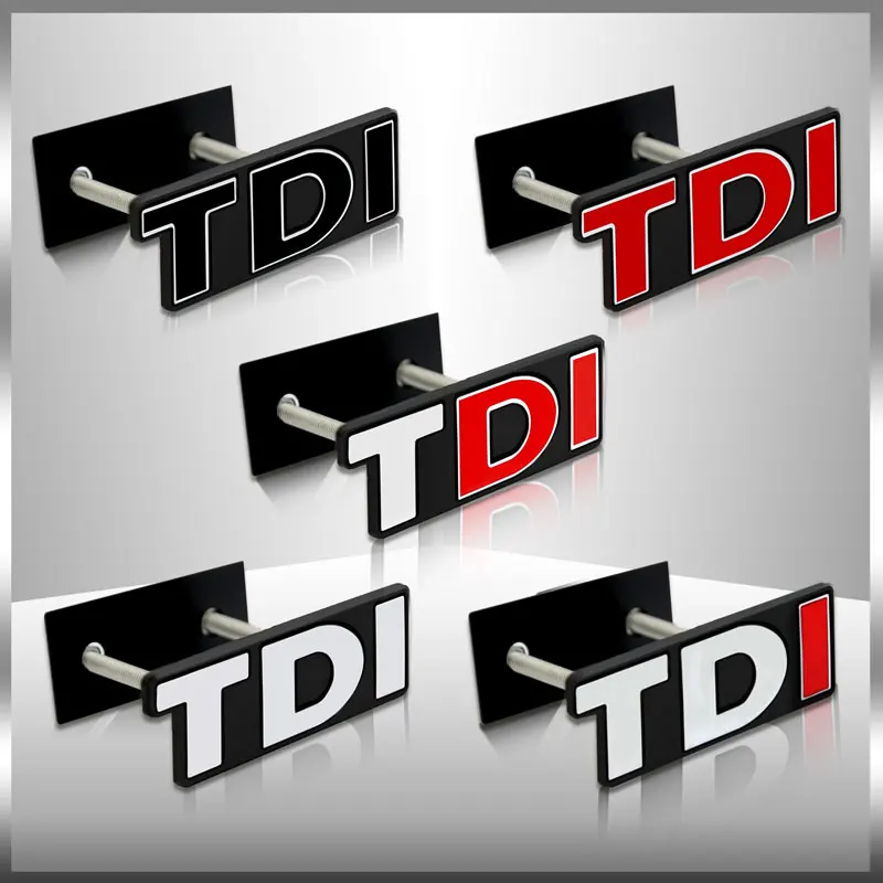 Car-3D-Sticker-TDI-Emblem-Front-Grille-Sticker-Fender-Tail-Metal-Car ...