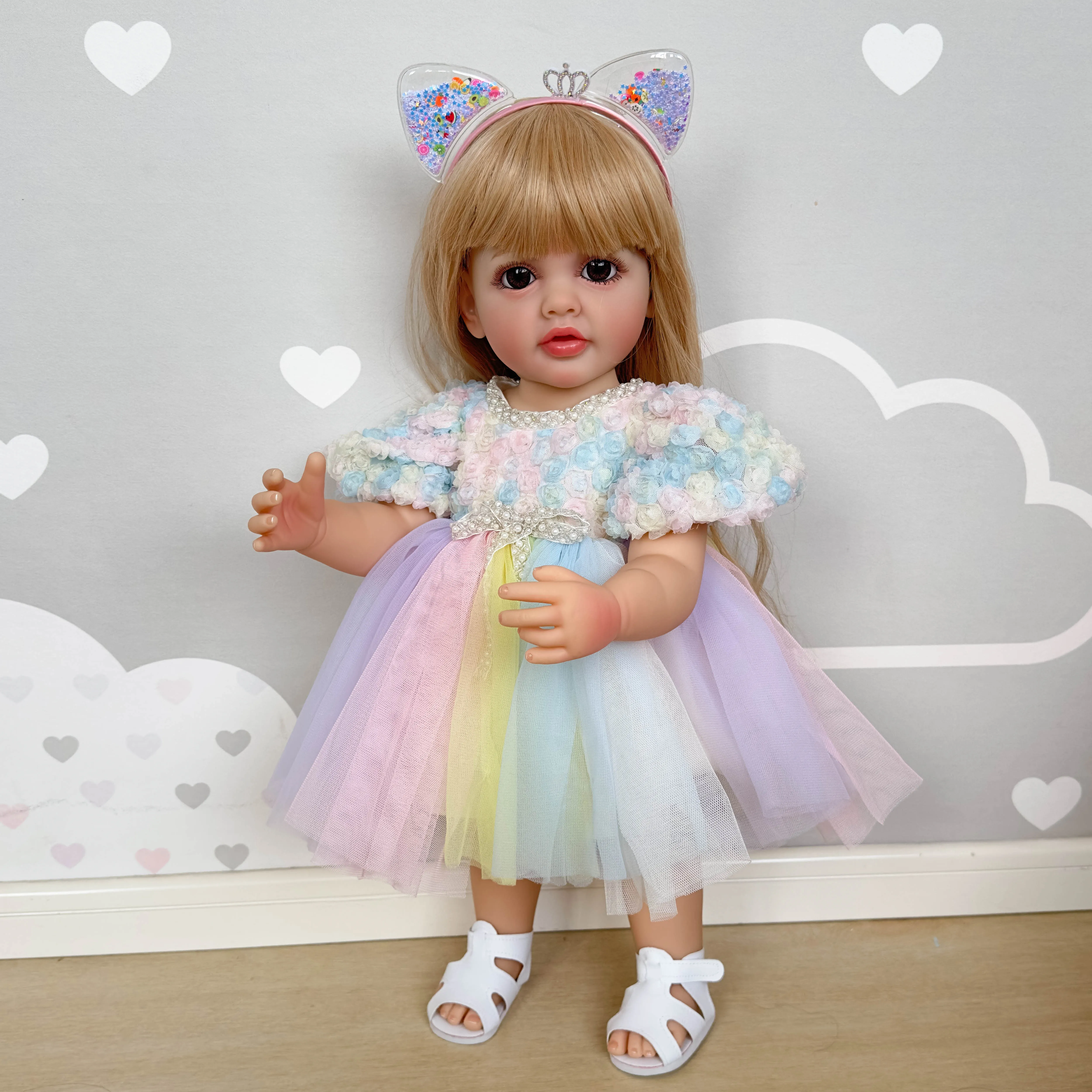 NPK-22inch-Newborn-Soft-Silicone-Vinyl-Reborn-Toddler-Girl-Doll ...