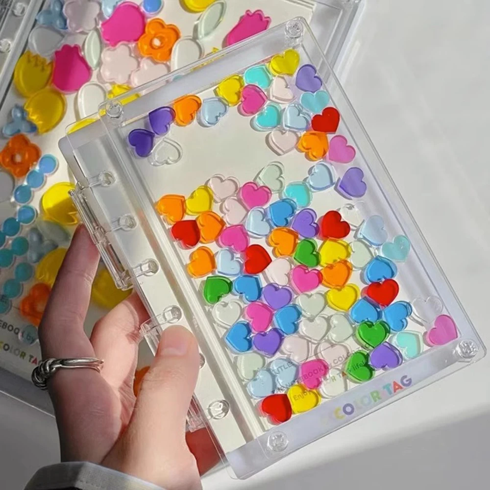 Cuaderno-de-acr-lico-de-dibujos-animados-transparente-y-Visible-papeler ...