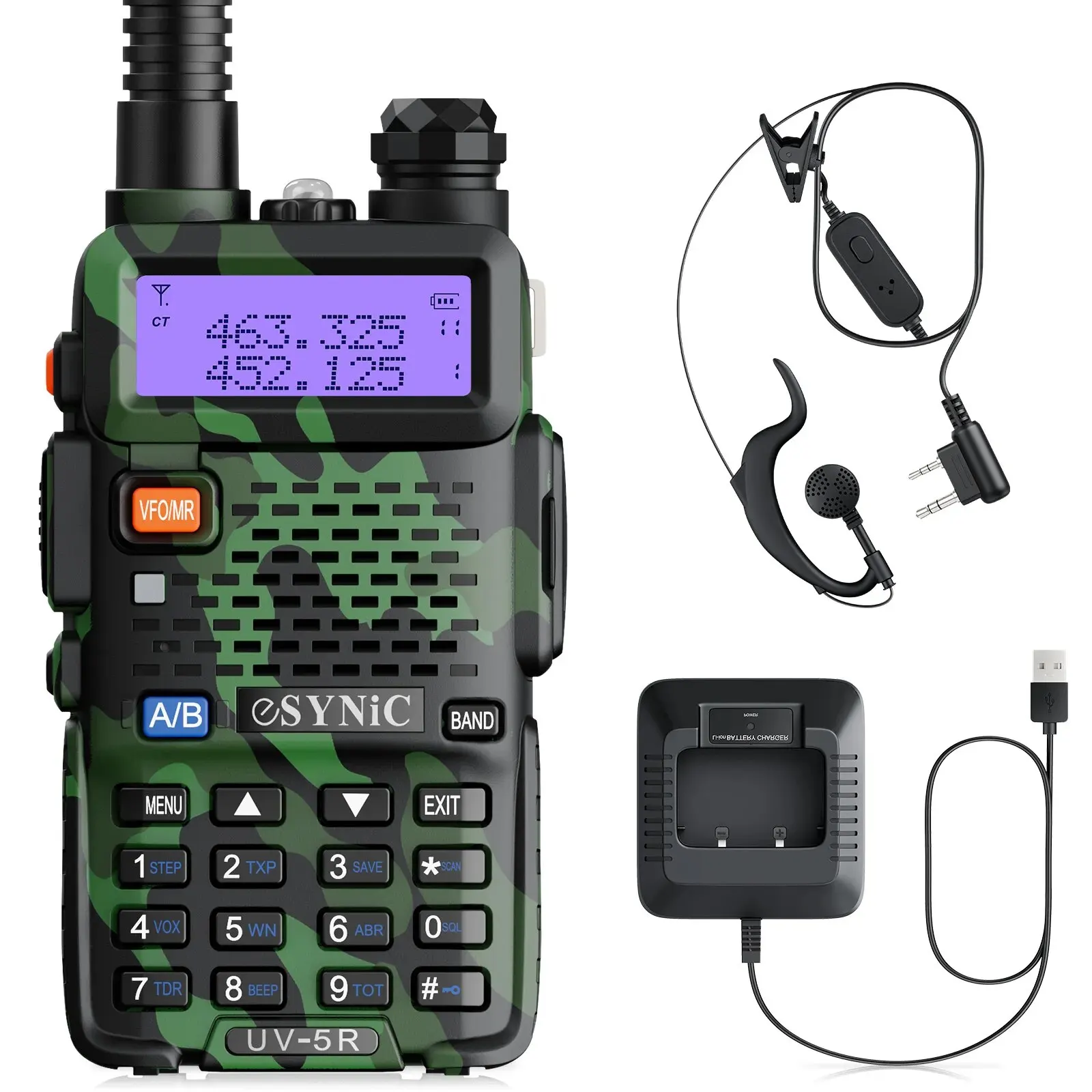 ESYNiC-UV-5R-Two-Way-Radio-Walkie-Talkie-Dual-Band-UHF-VHF-Radio-With ...