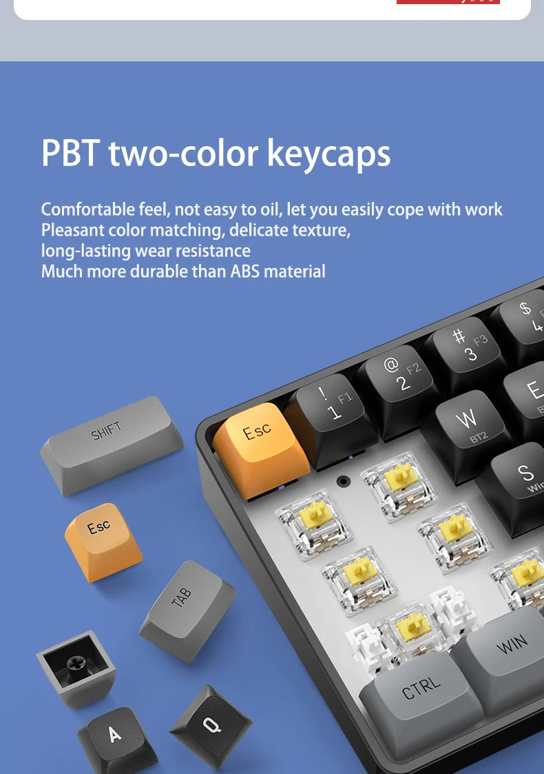 Aigo A68 Mechanical Keyboard – Compact & Hot-Swap