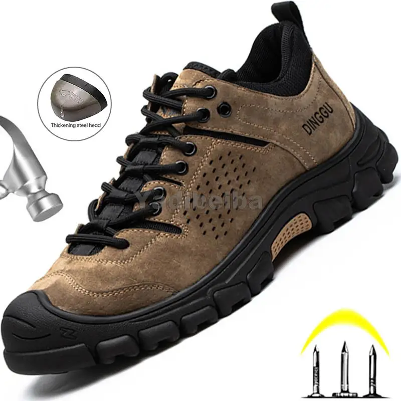 Construction-Male-Industrial-Shoes-Anti-smash-Anti-puncture-Work-Shoes ...