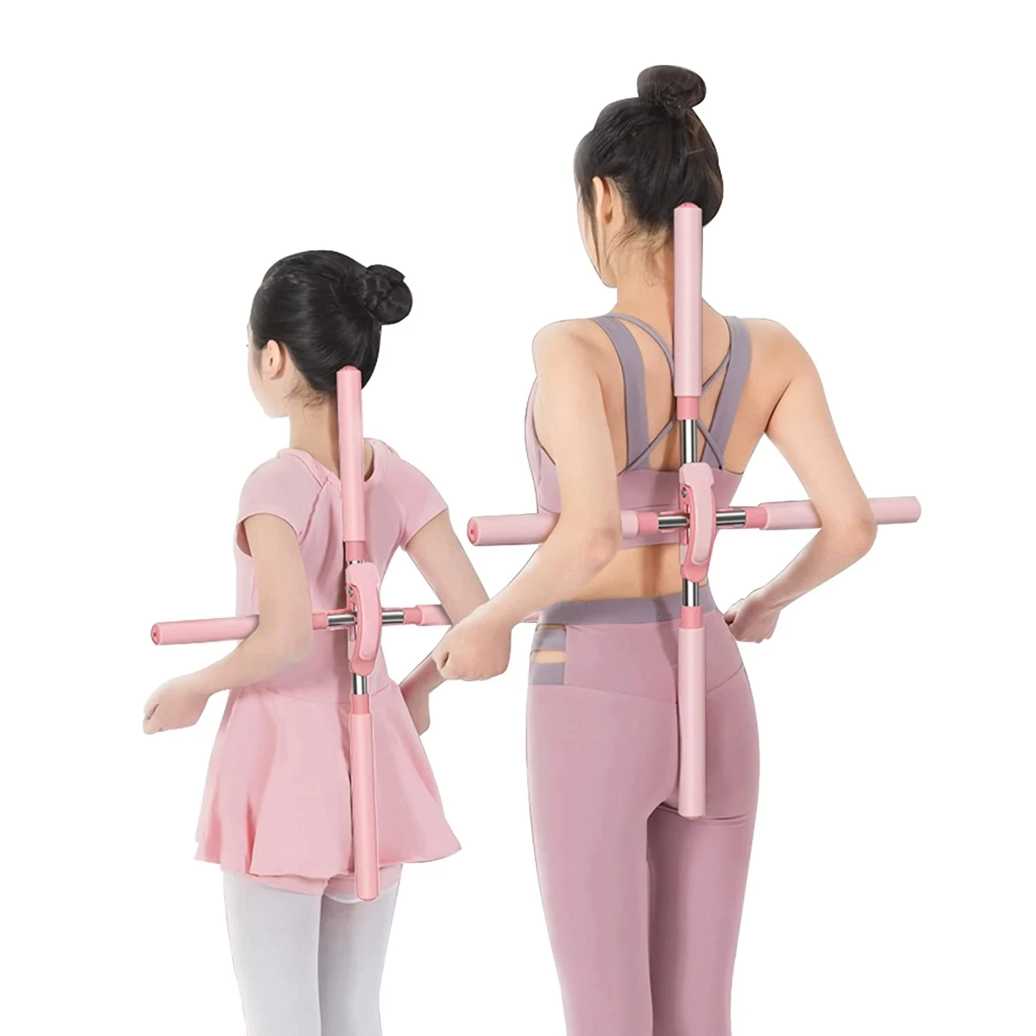 Yoga Hunchback Corrector Adjustable Stainless Steel Body Stick Cross ...