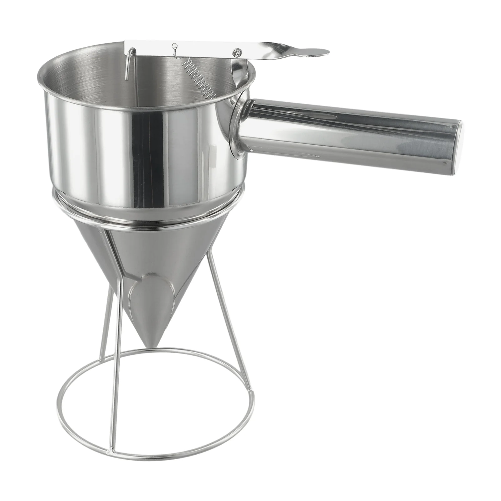 1200ml-Stainless-Steel-Kitchen-Funnel-With-Holder-Large-Capacity-Funnel ...