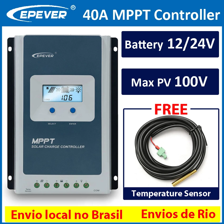EPEVER-40A-MPPT-Solar-Controller-Max-PV-Input-100V-12-24V-Auto-Identify ...