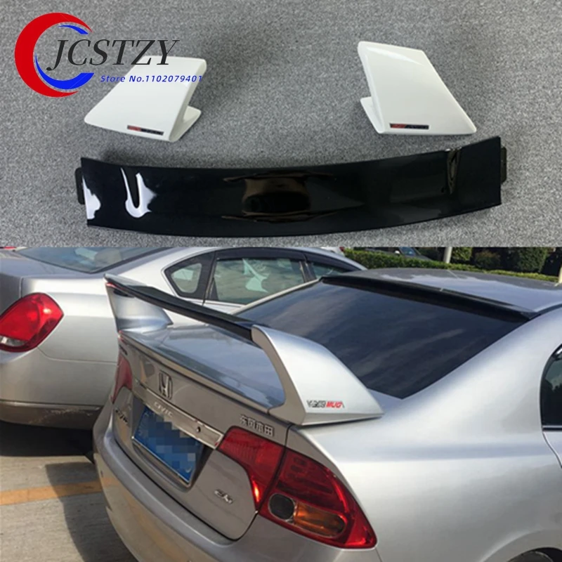 Car Styling ABS Plastic Unpainted Primer Color Rear Wing Lip Spoiler ...