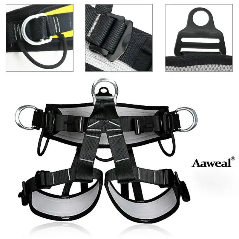 Safety-Harness-Lower-Body-Strap-Climbing-Belt-Equipment-Downhill-Aerial ...