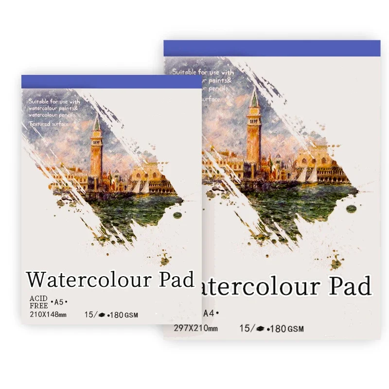 A4-A5-15-Sheets-100-Cotton-Watercolor-Paper-180-GSM-Supplies-For-Artist ...