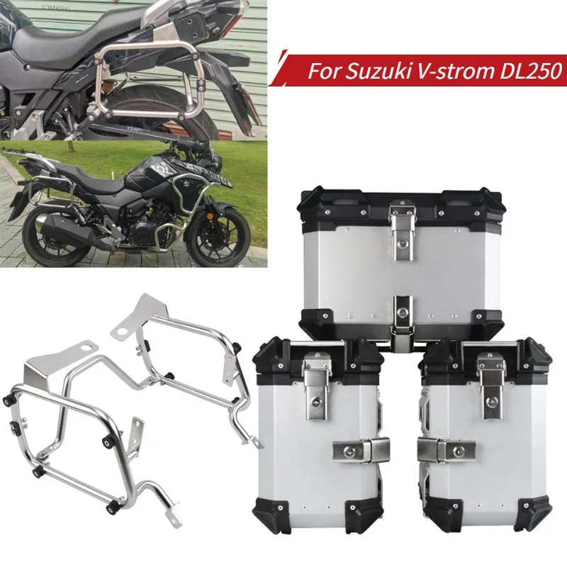 Motorcycle-Stainless-Steel-Side-Box-Bracket-MotorBike-Side-Luggage ...