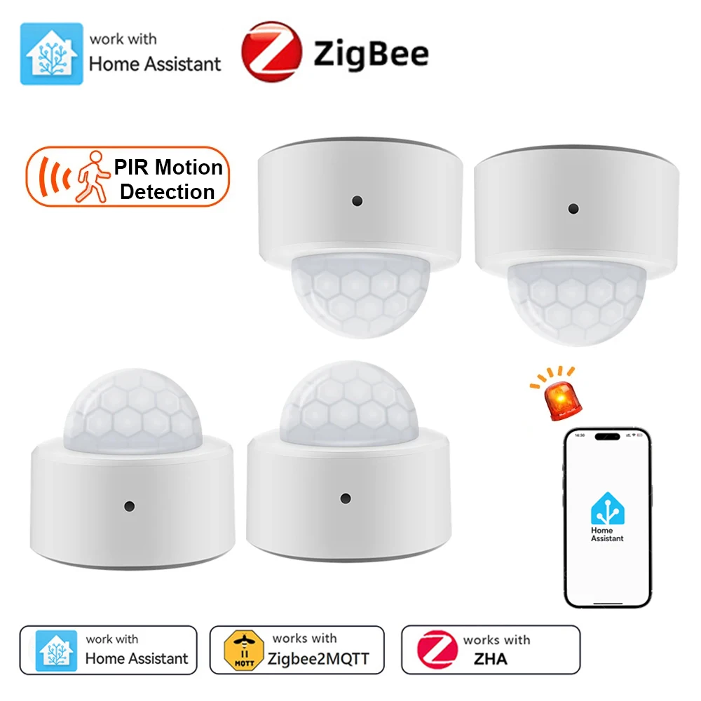 Home Assistant Zigbee Mini PIR Motion Sensor Detector Passive Infrared ...