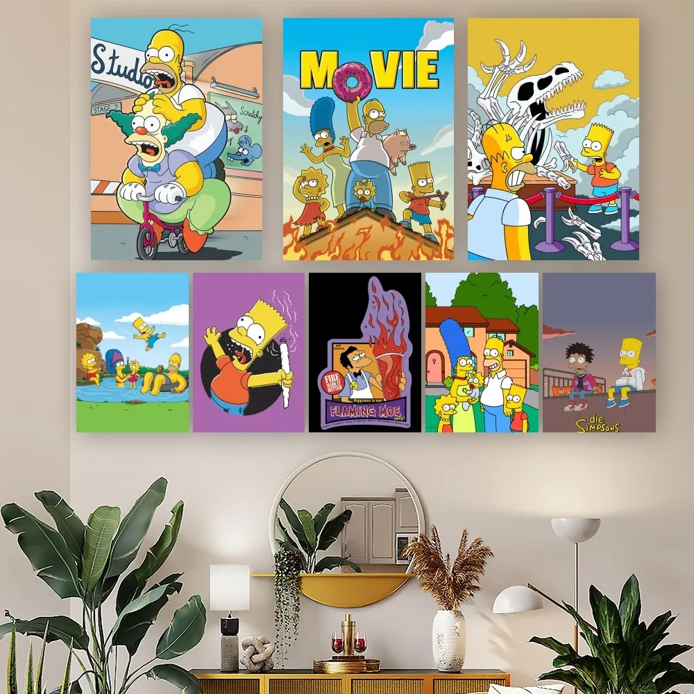 Cartoon-S-Simpsons-Homer-Poster-Prints-Wall-Decals-Sticker-Pictures ...