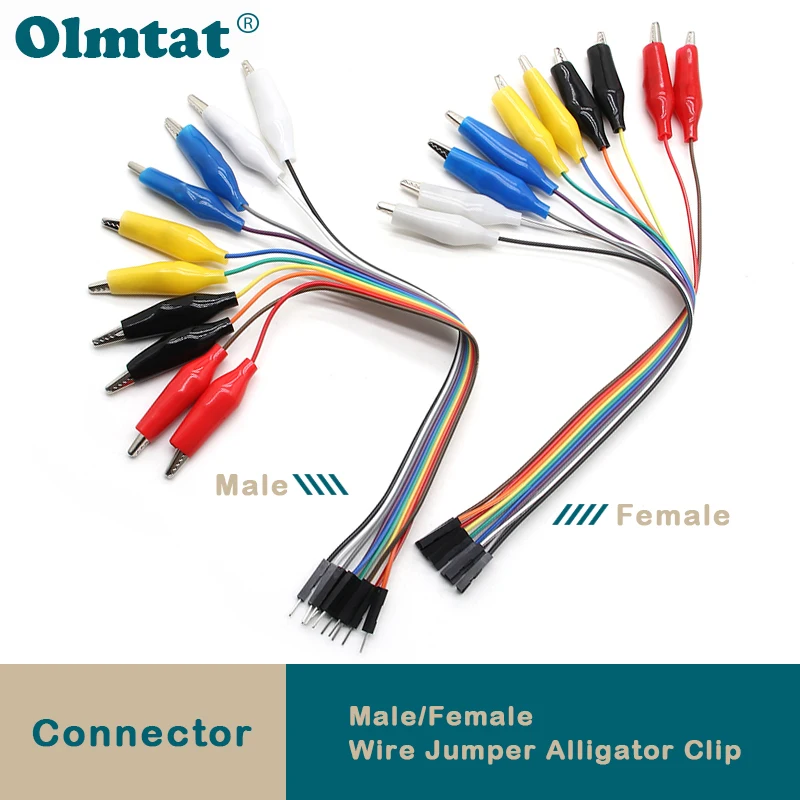 Double-Head-Alligator-Clip-Jumper-Cable-DIY-Connection-20cm-30cm-10pins ...