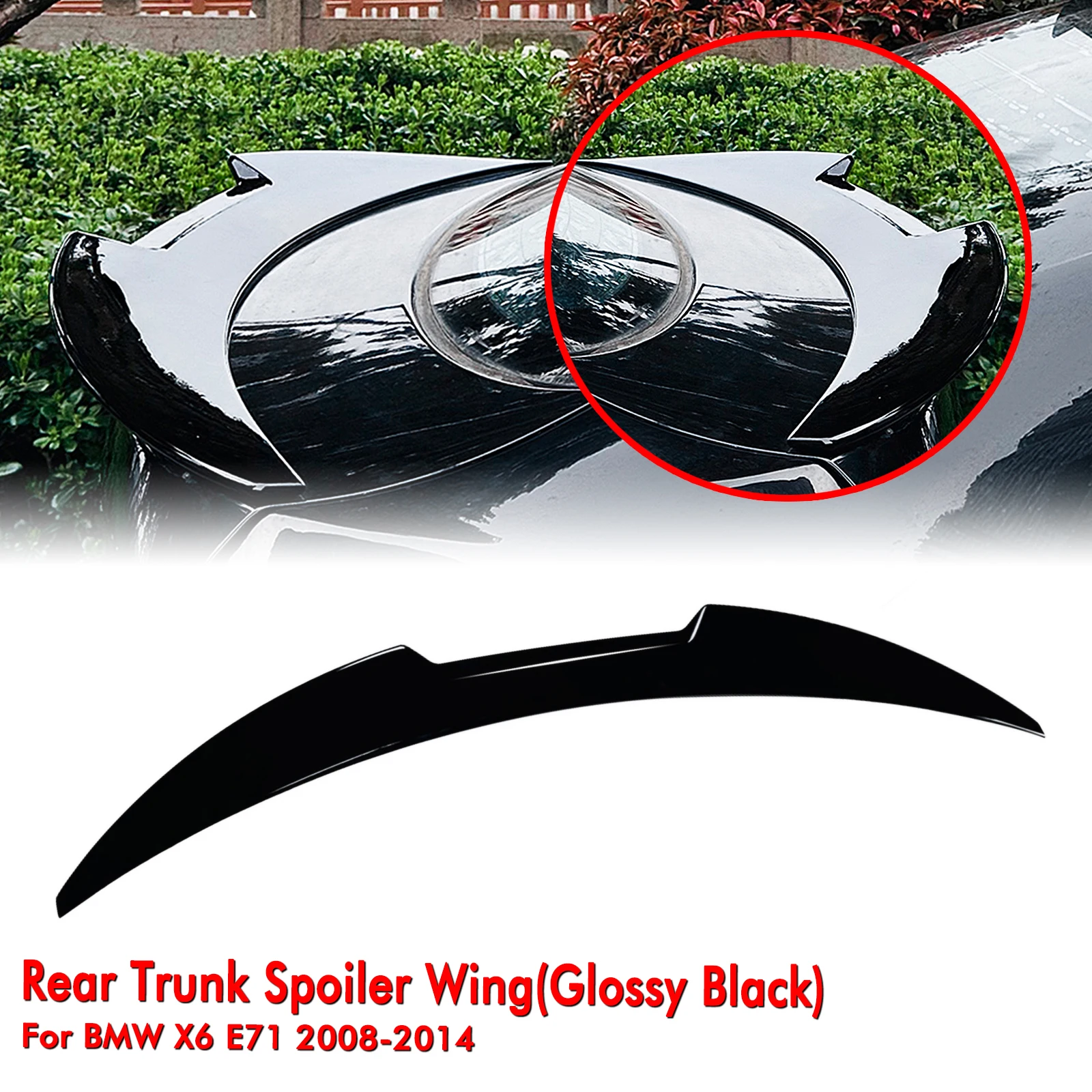 Rear-Trunk-Spoiler-Lip-Wing-For-BMW-X-Series-X6-E71-30d-35i-40i-40i ...