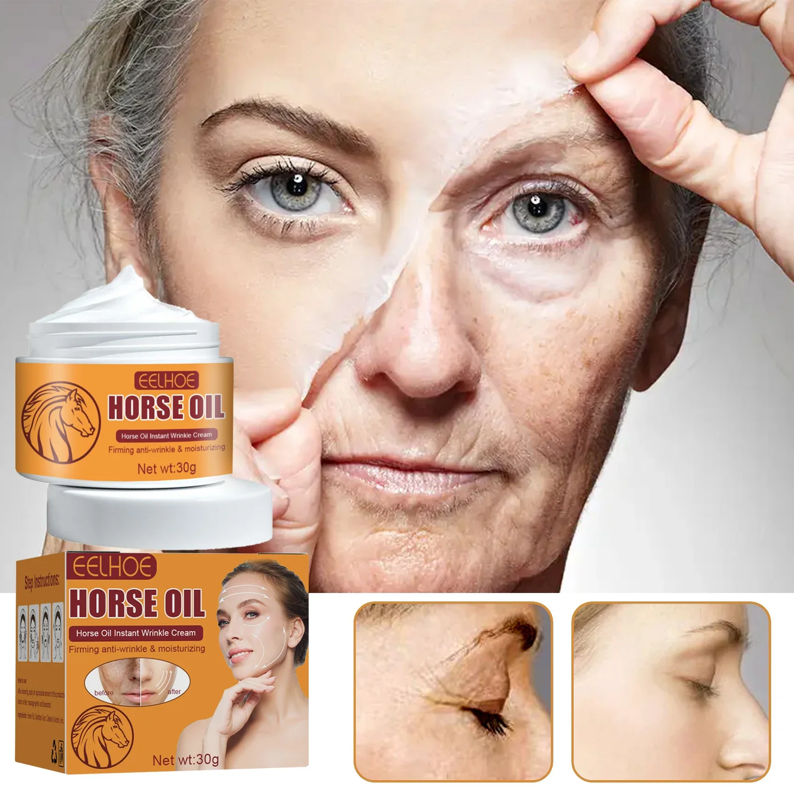 Horse-Oil-Anti-Aging-Remove-Wrinkles-Cream-Moisturizing-Collagen-Lift ...