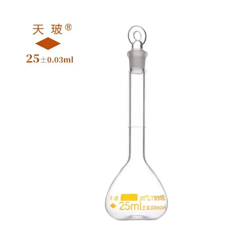 TIANBO Volumetric flask, Transparent, A-level, Pass inspection