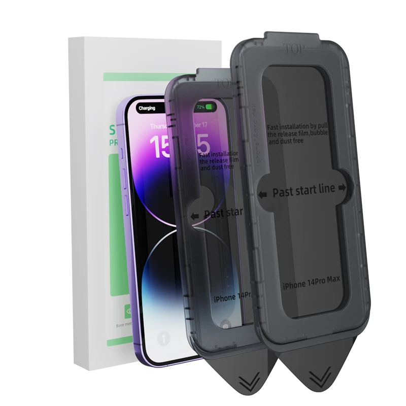 One-click-Dust-free-Installation-Privacy-Screen-Protector-For-iPhone-14 ...