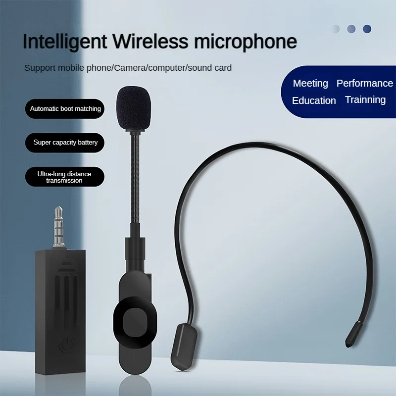 wireless-head-microphone-2-4G-Earphone-For-Voice-Amplifier-Speaker ...