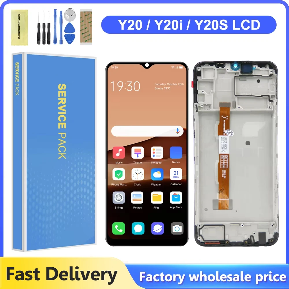 6.51" For Vivo Y20 / Y20i /Y20S LCD Display Touch Screen Digitizer ...