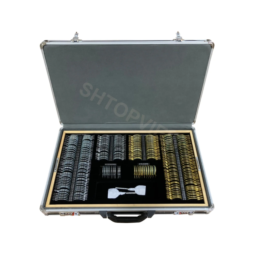 optmetry-instrument-eye-test-equipment-266JSG-gold-metal-ring-lens ...