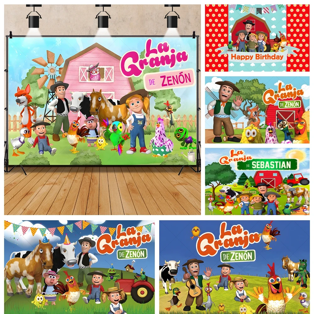 Green-Grass-Farm-Barn-Animal-Tractor-Baby-Birthday-Party-Banner ...