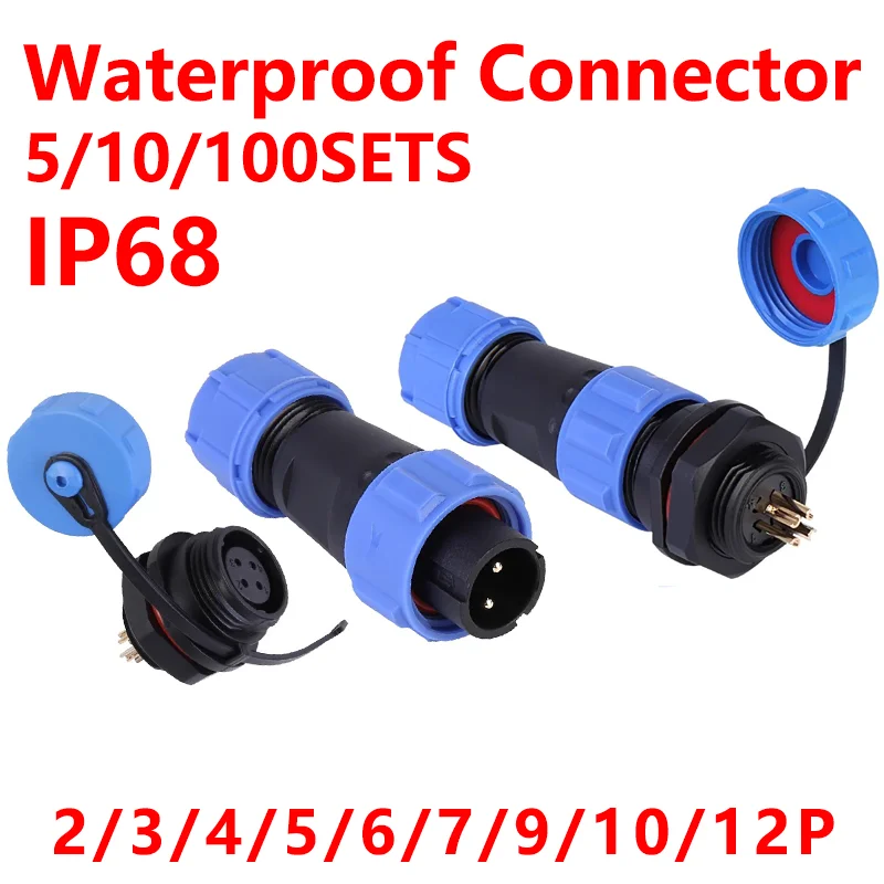 SP13-SP16-17-SP20-21-2-12PIN-Waterproof-Aviation-Connectors-Male-Female ...