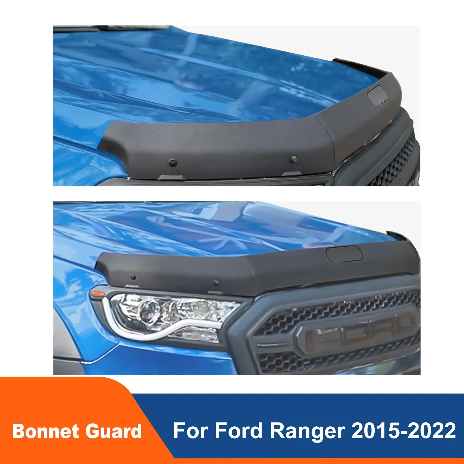 Bonnet-Protector-Hood-Guard-Trim-For-Ford-Ranger-2015-2016-2017-2018 ...