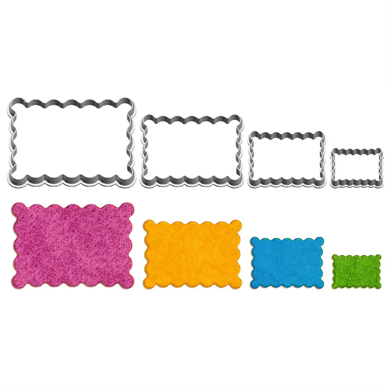 Four-Specification-Cartoon-Geometric-Figure-water-Ripple-Rectangle ...