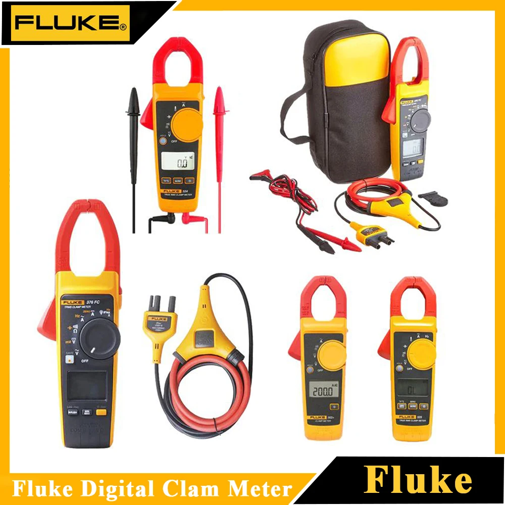 Fluke 클램프 미터 디지털 테스터 302 303 305 323 324 325 T6 1000 프로 381 376FC 317 ...