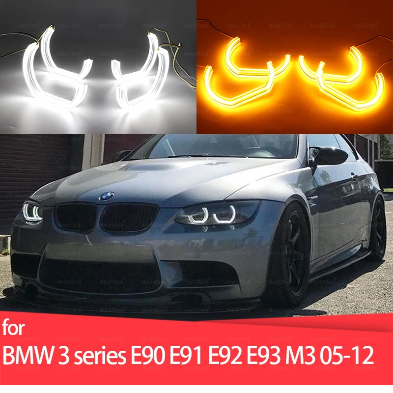 Switchback Dtm Style Light Led Angel Eye Halo Dual Color For Bmw 3 ...