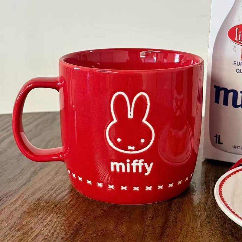 Bonito miffy caneca de natal dos desenhos animados kawaii decoração ...